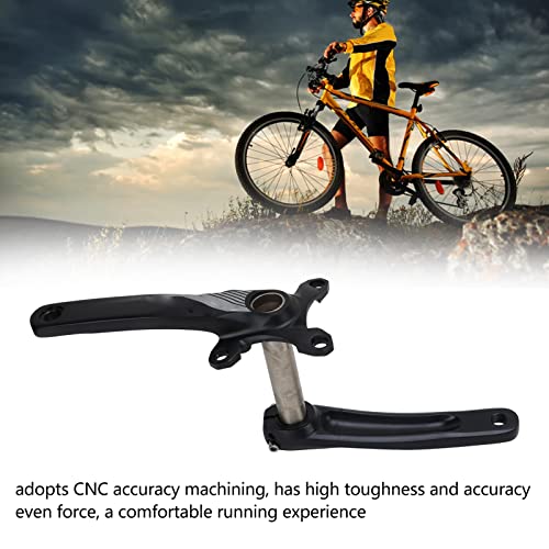 Kadimendium Mountain Bike Crank Arm Set, 8 to 12 Speed Crank Arm Set High Accuracy Anodic Oxidation for Road Bicycle