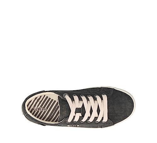 Taos Footwear Women's Star Canvas Sneaker - Style and Comfort Charcoal Wash 9 M US