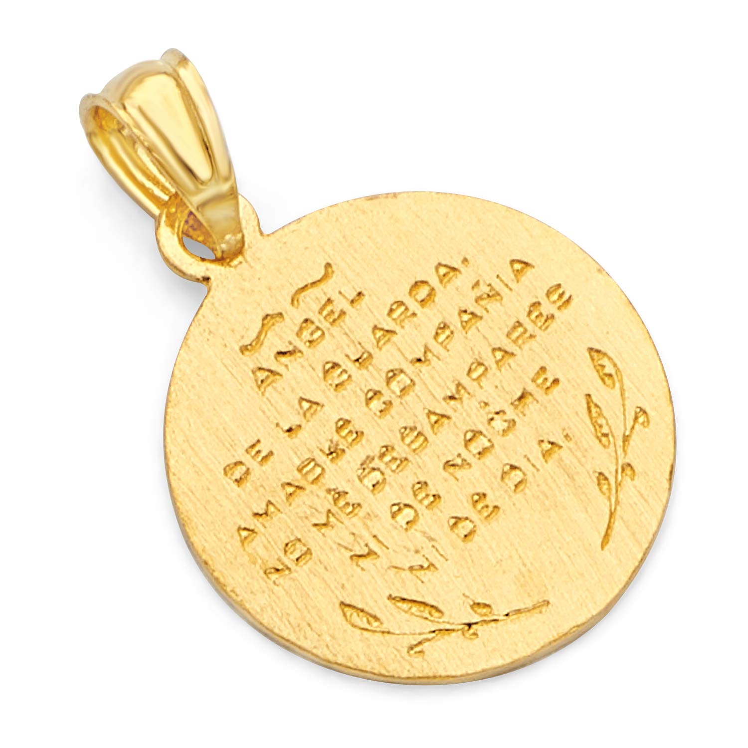 GoldenMine Fine Jewelry Collection 14k Yellow Gold Religious Angel Pendant