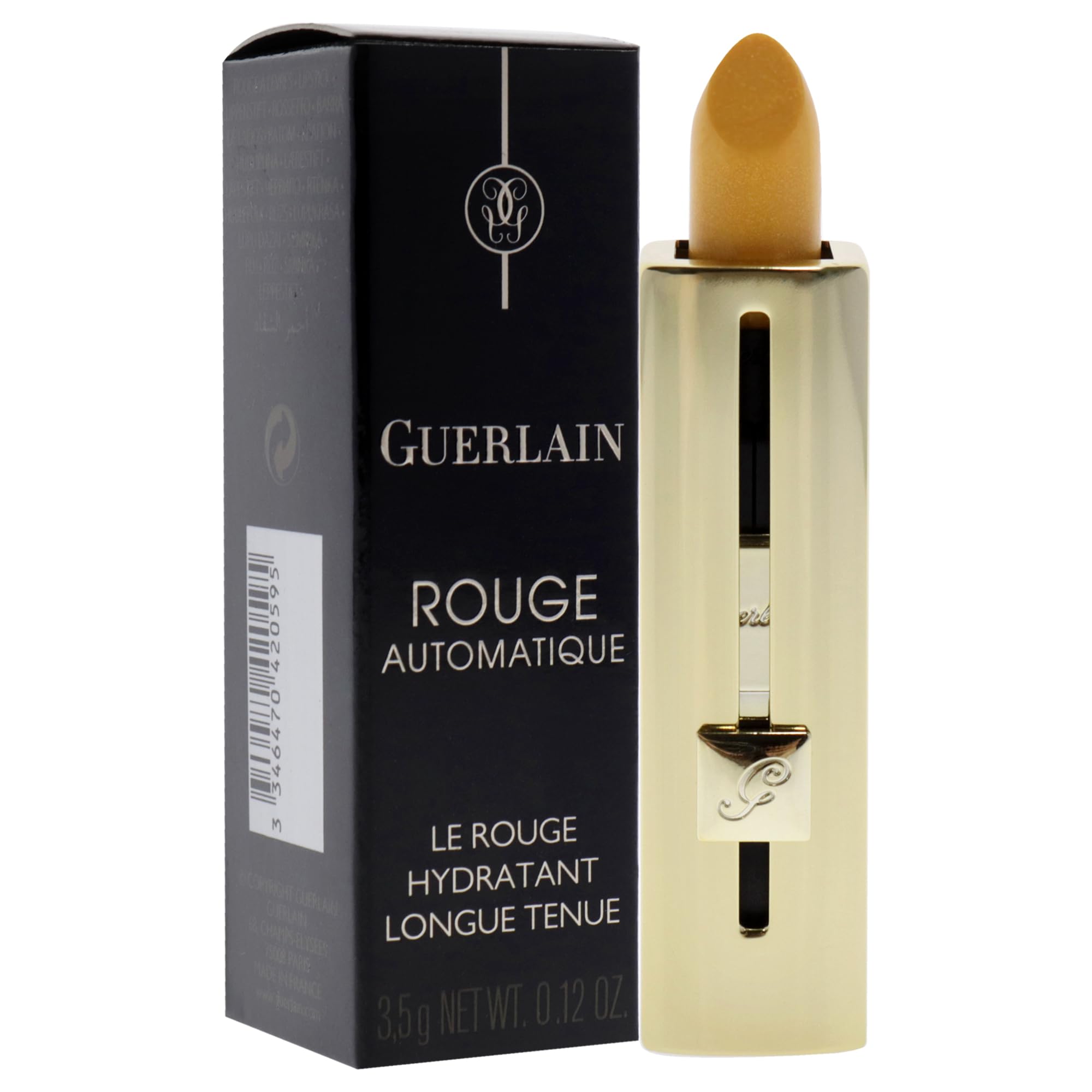 Guerlain Rouge Automatique Long-lasting Lip Stick for Unisex, 142 Fleur de Feu, 0.12 Ounce