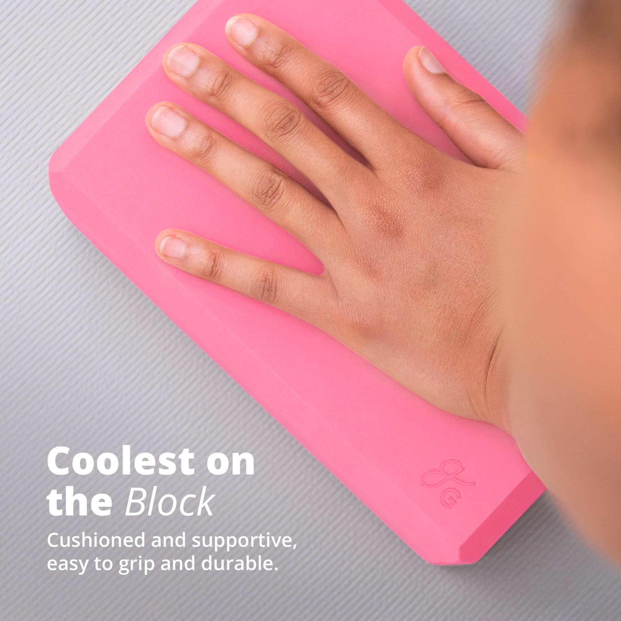 Greater Goods Premium Yoga Blocks for Yoga, Pilates, or Meditation, Watermelon Pink, (Pack of 2)