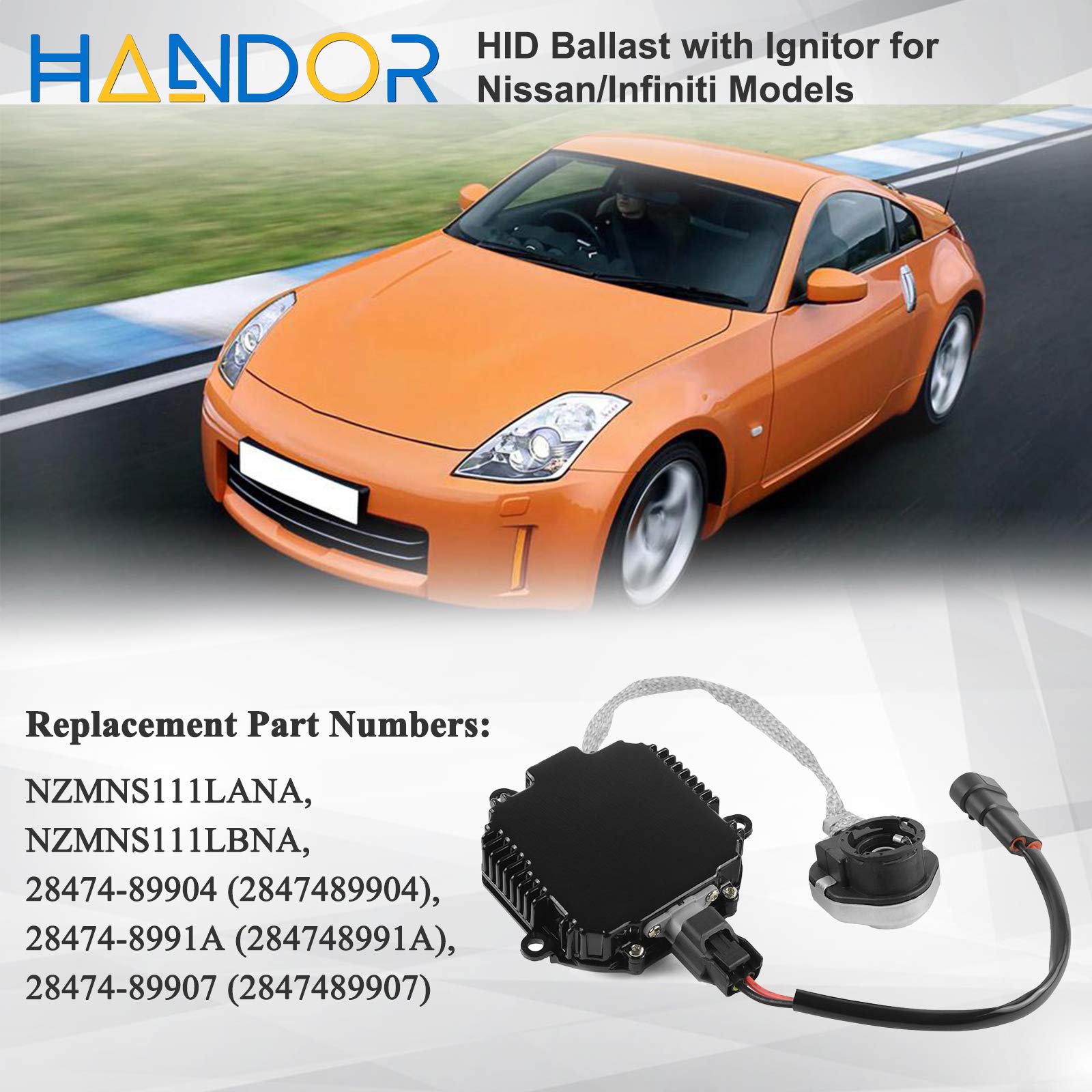 Handor NZMNS111LANH NZMNS111LANG HID Ballast Headlight Control Unit Xenon Headlight D2S/D2R Fits for 2003-2014 Infiniti Altima