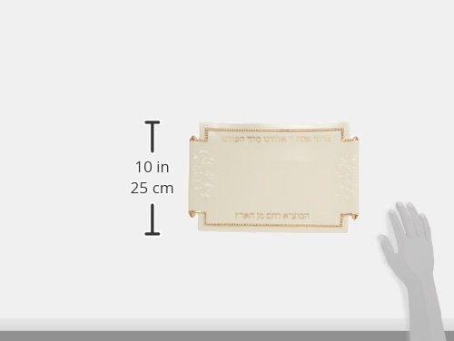Lenox Judaic Blessings Challah Tray, White -