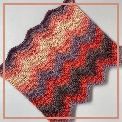 Wool Wonders Variegated Self-Striping Worsted Weight Yarn #4, Woolen Yarn for Scarves, Blanket and Garments, 4-Skeins Bulk Size, 400g/640yds (Purple Peach)