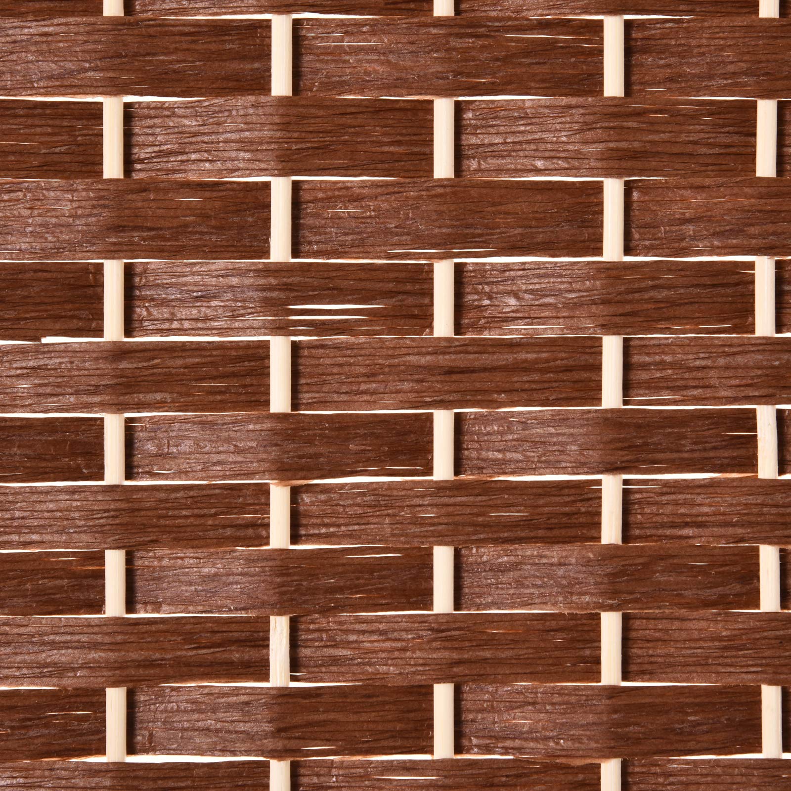 HOMCOM 6ft 4-Panel Diamond Weave Folding Room Divider with Freestanding Folding Screen & Stylish Wicker Material