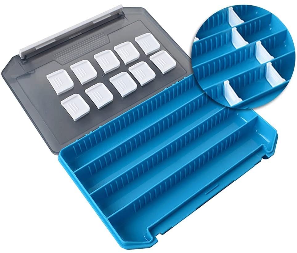 HESHENGYIHUI Fishing Tackle Box Storage Tray with Removable Divider Fishing Bait Hook Accessory Storage Storage Box Convenient, Beautiful and Practical Tackle Box Fishing Plano Bag Boxes Storage