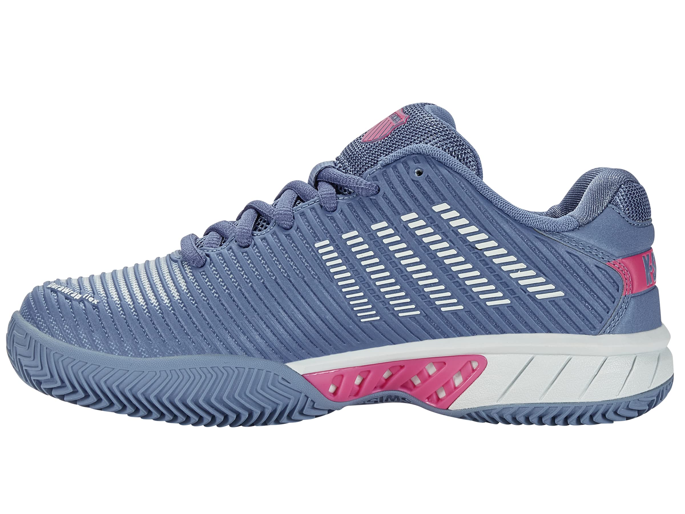 K-Swiss Women's Hypercourt Express 2 HB Tennis Shoe, Infinity/Blue Blush/Carmine Rose, 10 M