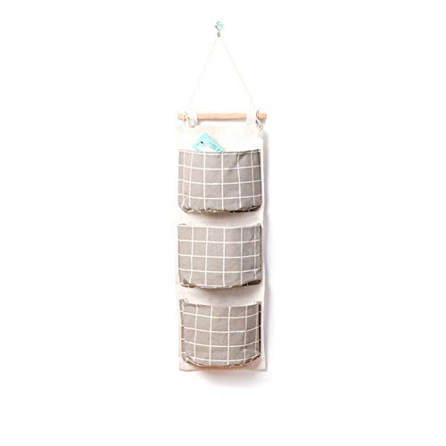 SOONHUA 3 Pockets Wall Hanging Storage Bag Shoes Door Shelf izer Rack(Gray)1 Shoes izer Rack Hanging Storage Bag 3 Pockets Storage Bag Storage Bag Hanging Storage Bag Shoes izer Rack 3 Pockets Storage