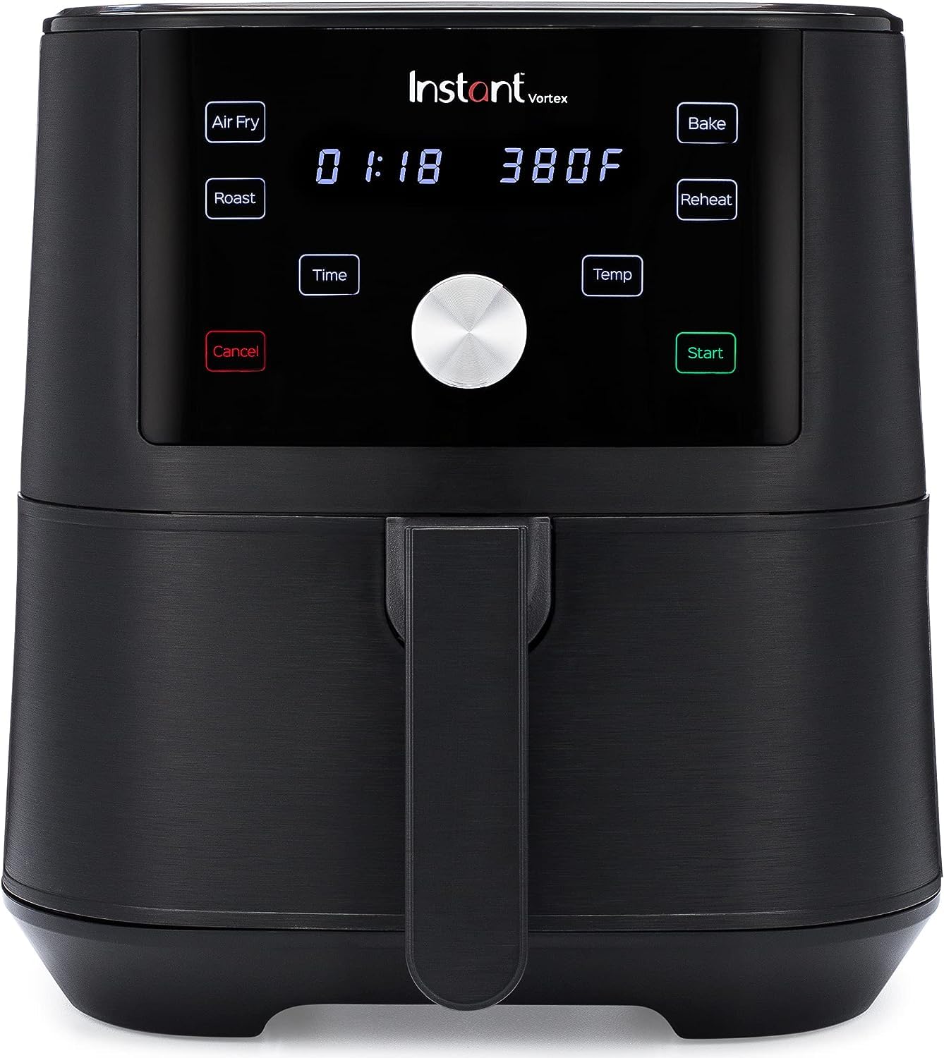 Instant Vortex 6 Quart Air Fryer Oven, 4-in-1 Functions, Customizable Smart Cooking Programs, Nonstick and Dishwasher-Safe Basket (Renewed)