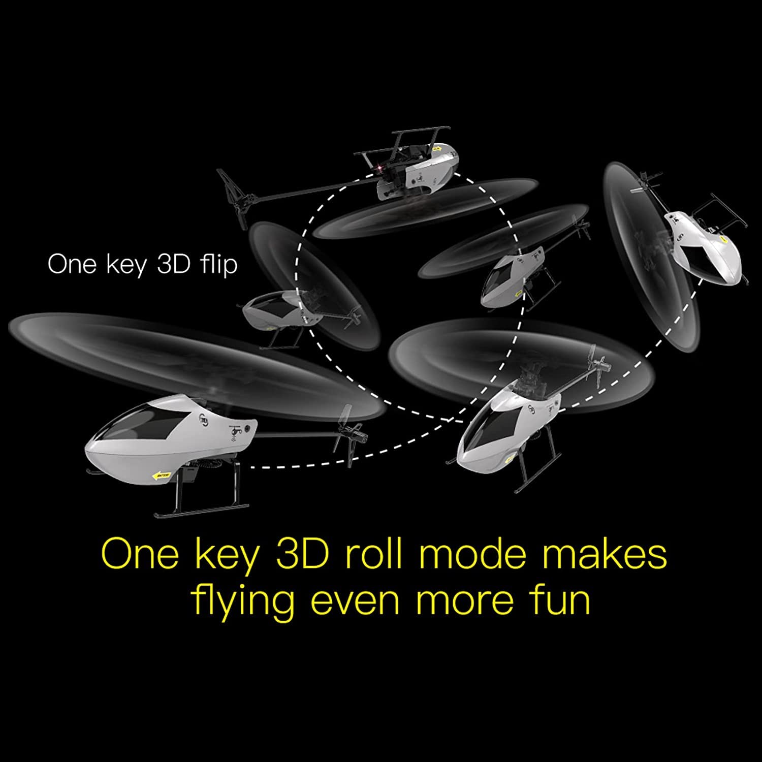 GoolRC C129 V2 RC Helicopter, 4 Channel Remote Control Helicopter with 6-Axis Gyro, 2.4Ghz RC Aircraft with 3D Flips, Altitude Hold, One Key Take Off/Landing for Adults and Beginners