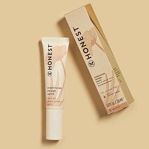 Honest Beauty Everything Primer Matte with Micronized Bamboo Powder, EWG Certified + Dermatologist Tested & Cruelty Free, Sheer, 1 Fl Oz