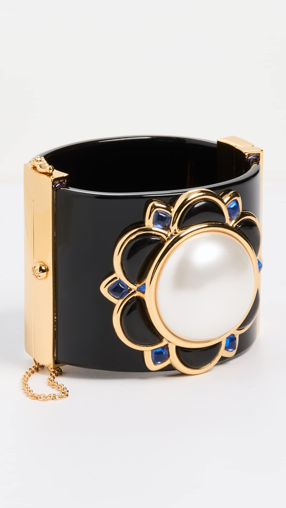 Lele Sadoughi Women's 14k Pearl Eva Cuff, Midnight Pearl, Black, One Size