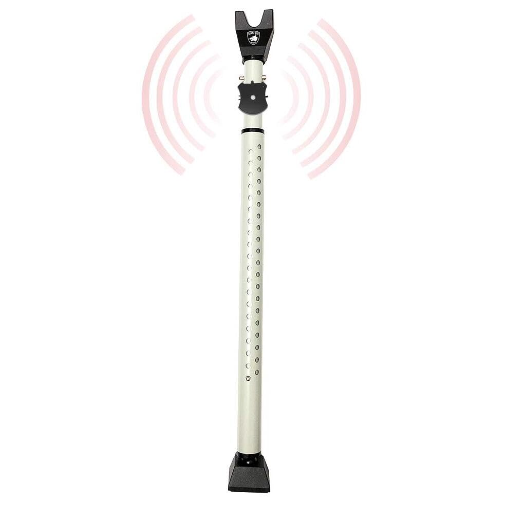 Guard Dog Security Door Jammer 2-in-1 Adjustable Door Knob Jammer & Sliding Patio Door Security Bar – 40 Different adjustments (White w/Alarm)