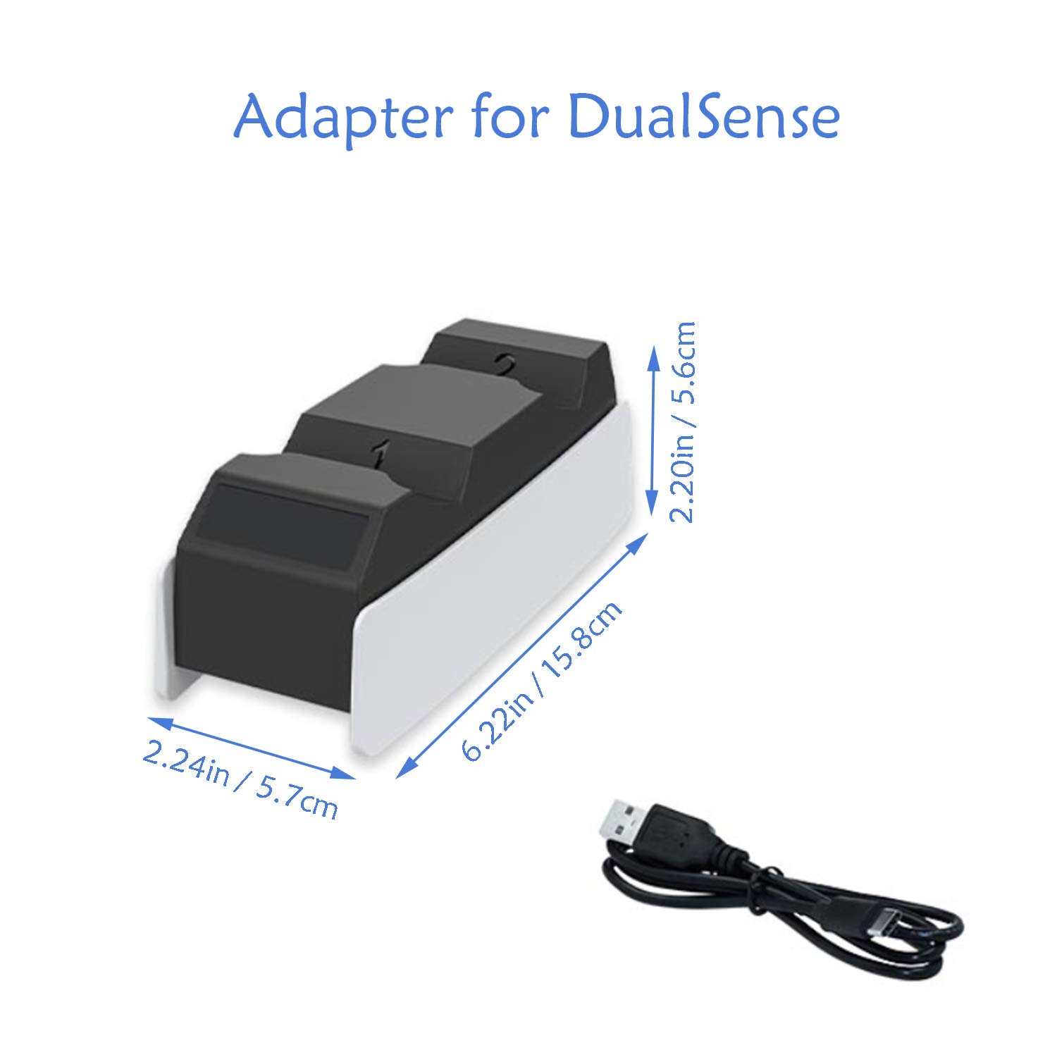 JLMAX PlayStation 5 Dual Charge PS5 Charging Station for Two Dualsense PS5 Controllers - PlayStation 5