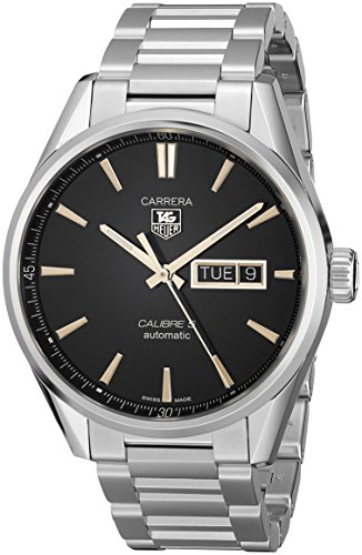 TAG Heuer Men's WAR201C.BA0723 Carrera Analog Display Swiss Automatic Silver Watch