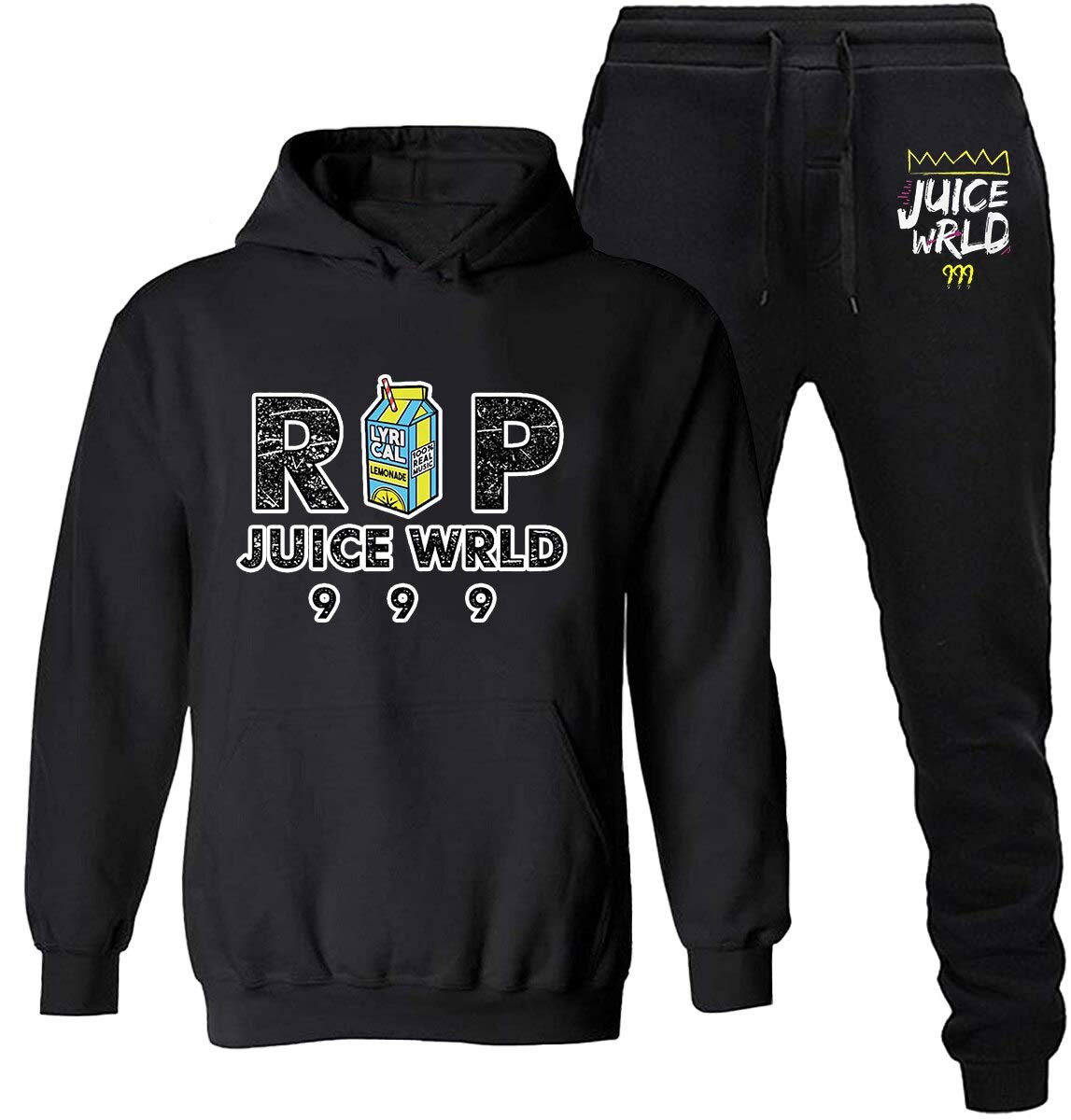 Hoodies and Pants Hip Hop Sport Suit For Men Women F Medium