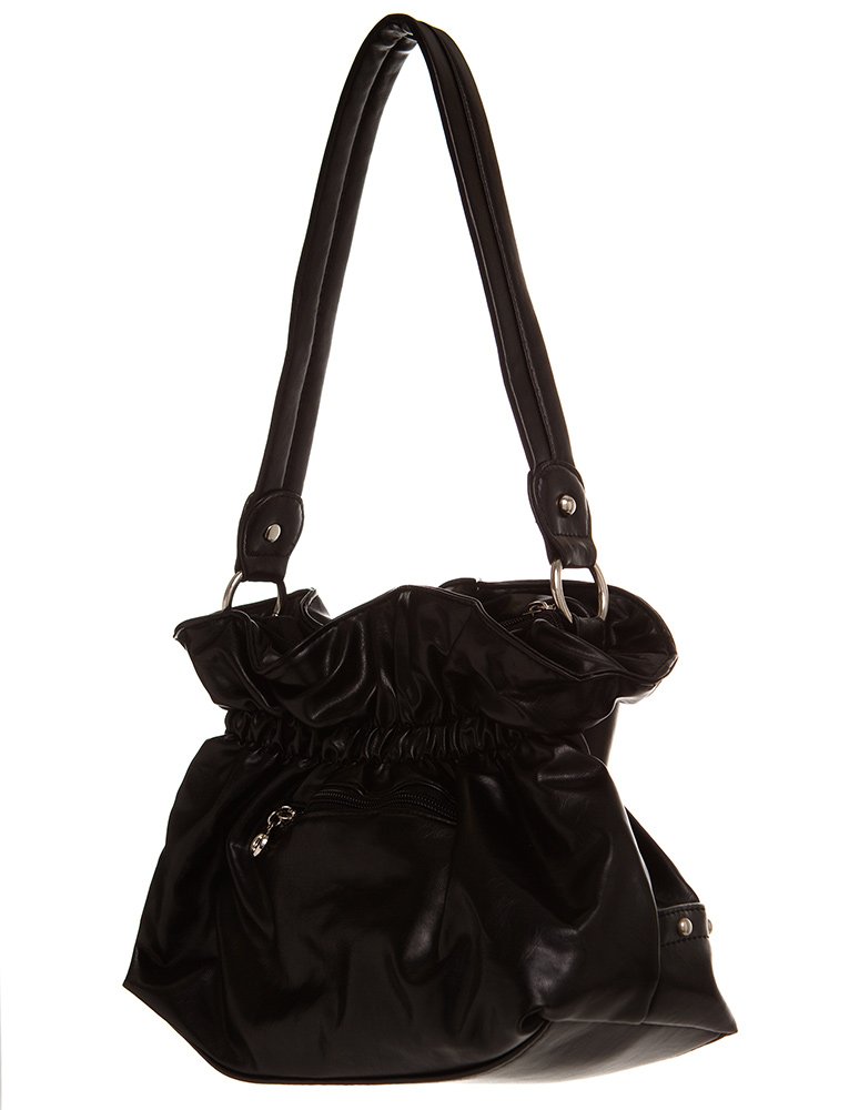 Handbags For All Crown Inspired Classic Studded Hobo Shoulder Handbag