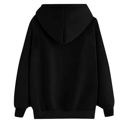 gbyLJF Cyber of Monday Christmas Hoodies for Women Fall Winter Cute Graphic Pullover Hooded Sweatshirt with Pockets Oversized Santa Clothes