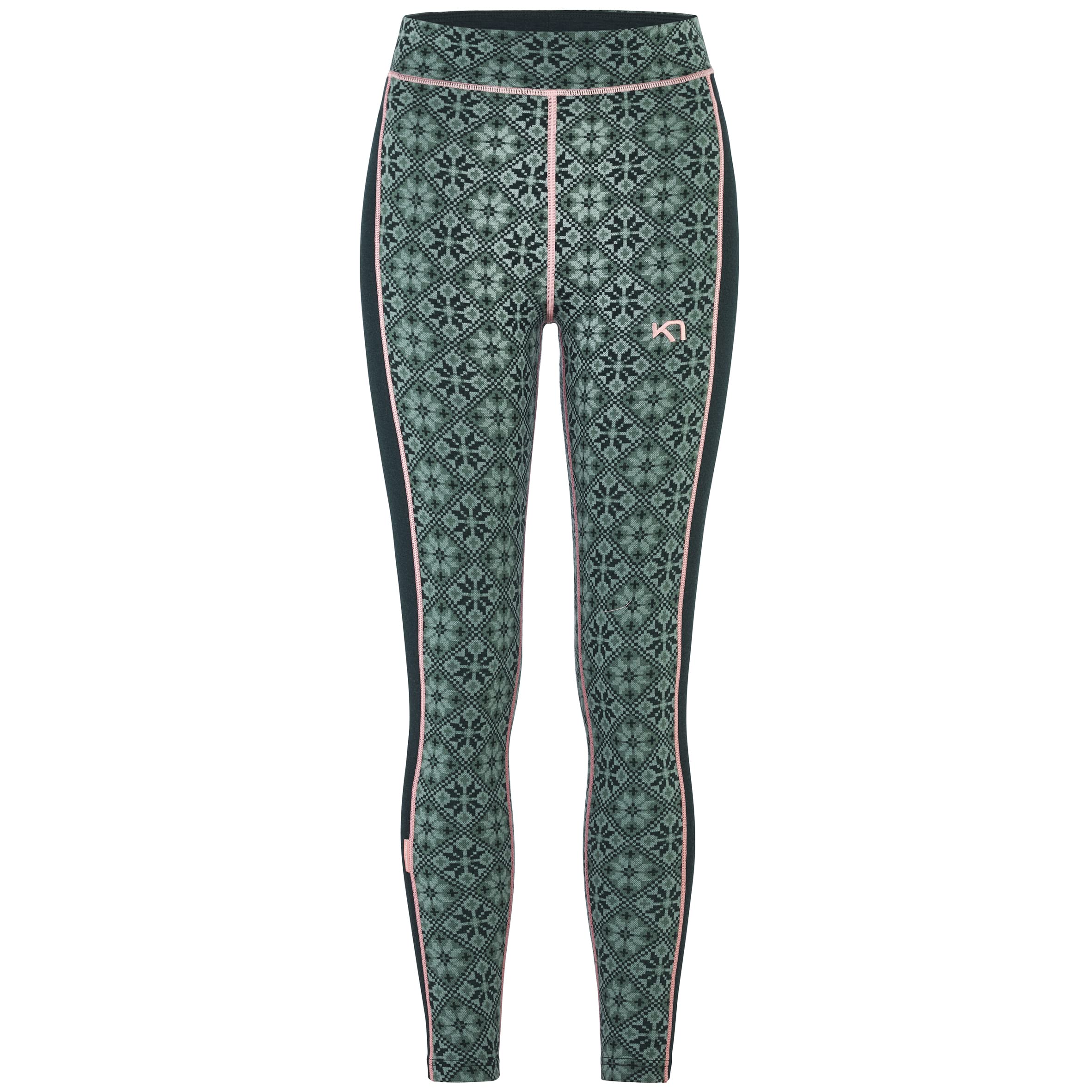 Kari Traa Rose High Waisted Women's Base Layer Leggings, 100% Merino Wool Full-Length Winter Warm Pants, Soft Base Layer Leggings Pants, Murk, Medium