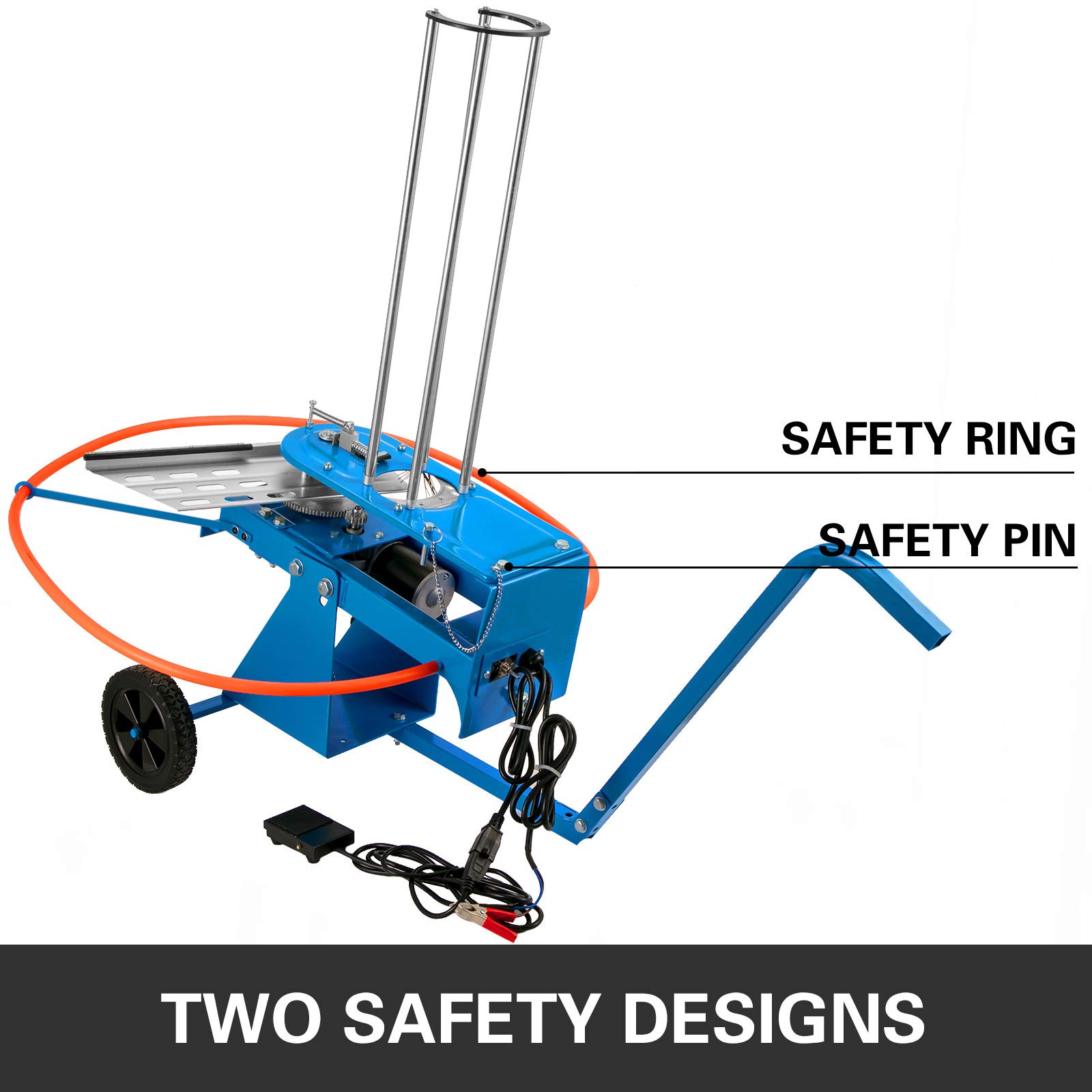 Happybuy Clay Pigeon Thrower 50 Clay Capacity Automatic Trap Machine Skeet Electronic Trap Thrower with Wheels
