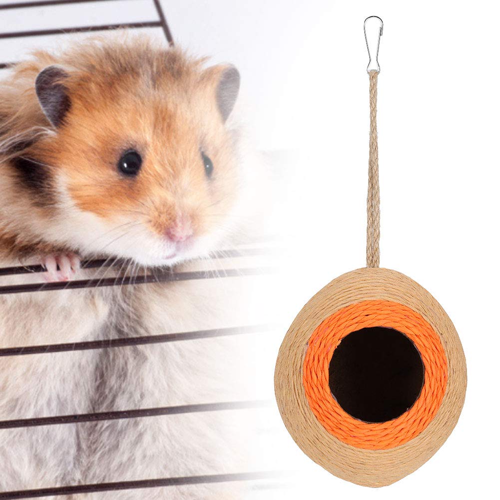 GLOGLOW Pet Bird Breeding Bed, Coconut Husk Round Sleeping Bed Hatching Birdhouses Hamster Breeding Nest Hideaway Toy