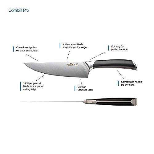 Zyliss E920273 Comfort Pro Paring Knife | 11 cm/4.5 Inch | German Stainless Steel | Black Handle | Professional Kitchen Knife/Vegetable Knife | Dishwasher Safe | 25 Year Guarantee