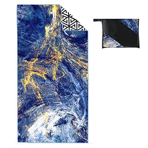 GRABLOOM Microfiber Beach Towel Double-Sided Velvet Adult Swimming Bath Towel Quick-Drying Printed Beach Towel Customization Beach Towels Oversized Clearance 4 Pack Thick