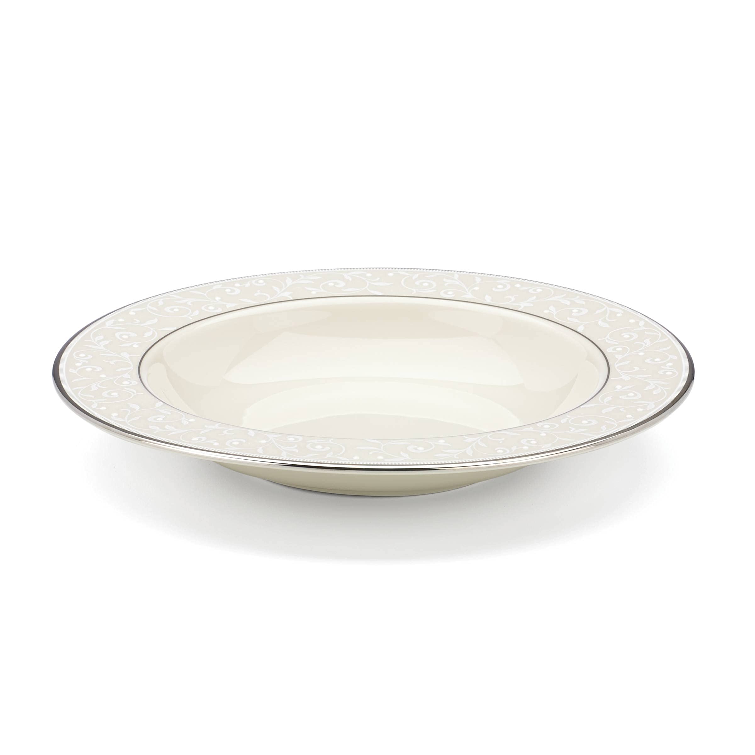 Lenox Pearl Innocence Rimmed, Pasta/Soup Bowl, Ivory