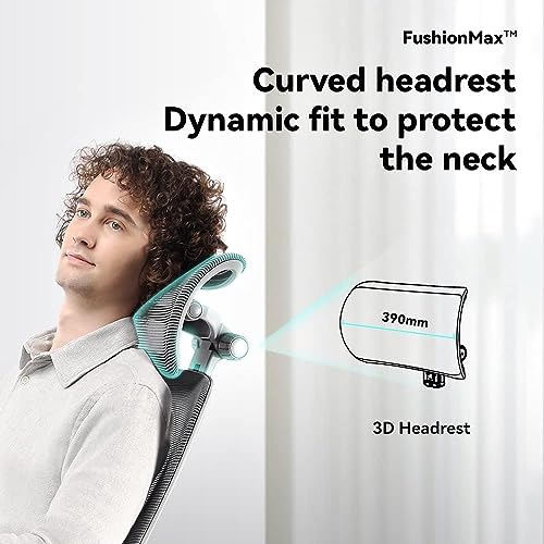 HINOMI H1 Pro 3D Lumbar Support Ergonomic Office - 5D Armrests Leg Rest Included Hybrid Mesh Relieve Back Pain, Foldable, Work from Home Office with Adjustable Headrest