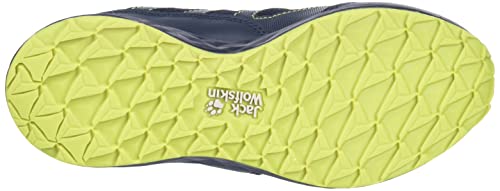 Jack Wolfskin Unisex Unleash 4 Speed Texapore K Hiking Shoe, Blue/Lime, 13 US Men