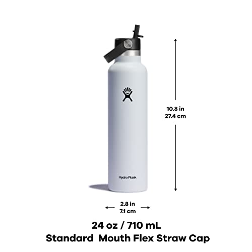 Hydro Flask 24 oz Standard Mouth Flex Straw Cap Olive