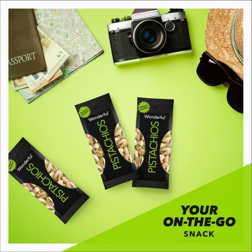 Wonderful Pistachios In Shell, Roasted and Salted Nuts, 1.5 Ounce Bag (Pack of 9), Protein Snack, On-the-Go, Individually Wrapped Healthy Snack