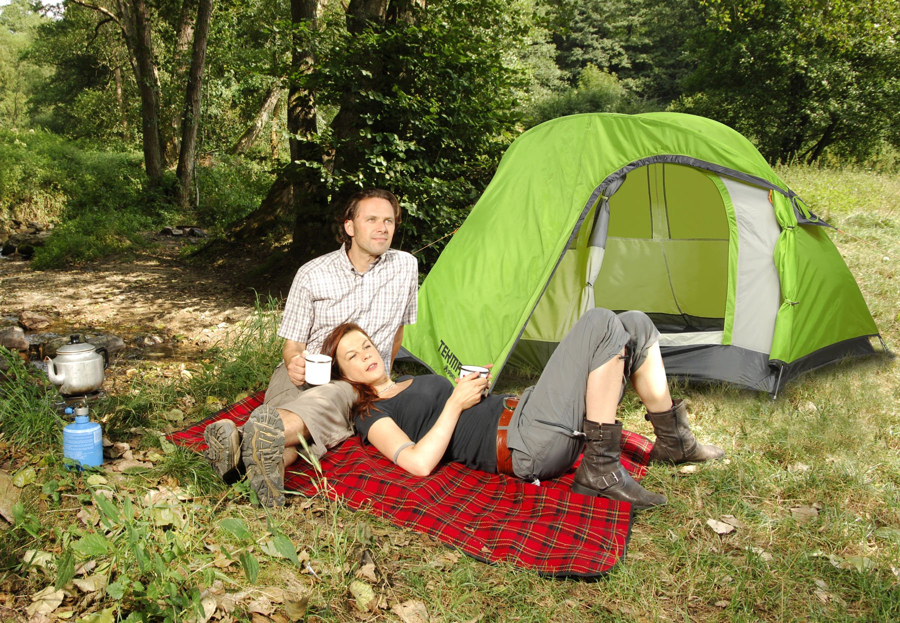 GigaTent TEKMAN 2 7 X 5 2 Person 3 Season Dome Backpacking Tent Oversized Fly with Gear Vestibule,Green,MT 011