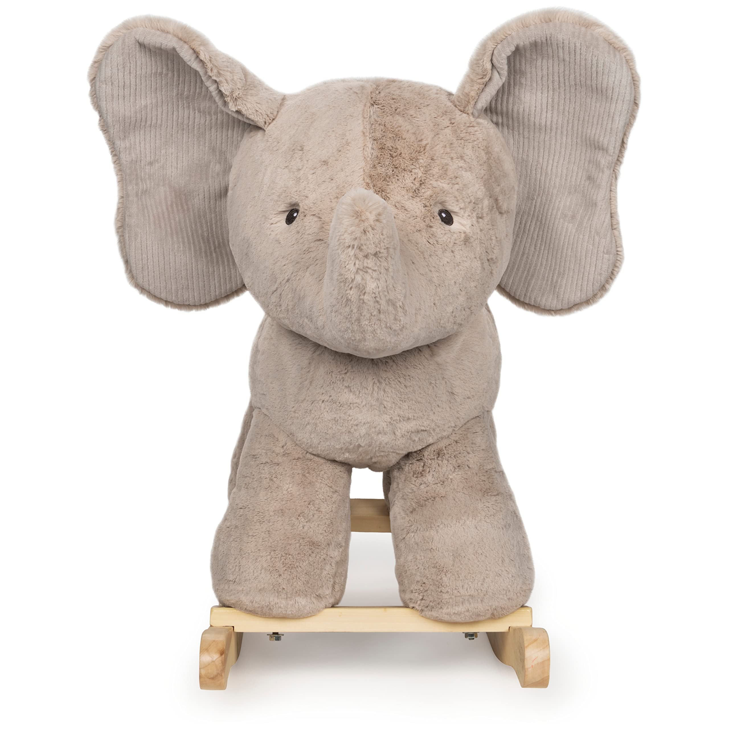 GUND Baby Lamb Rocker with Wooden Base Plush Stuffed Animal Nursery, Cream, 21.5"