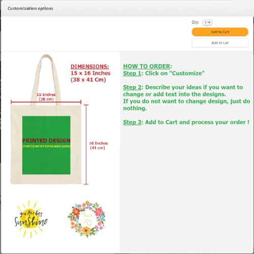 Gone Coastal Reusable Canvas Bag Natural Cotton Canvas Bag 15x16 Inches