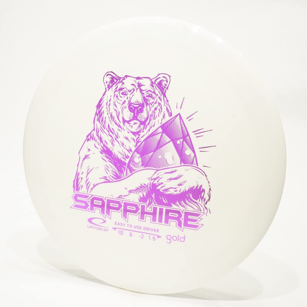 Latitude 64 Sapphire (Gold Line) Driver Golf Disc, Pick Weight/Color [Stamp & Exact Color May Vary] Yellow 160-166 Grams