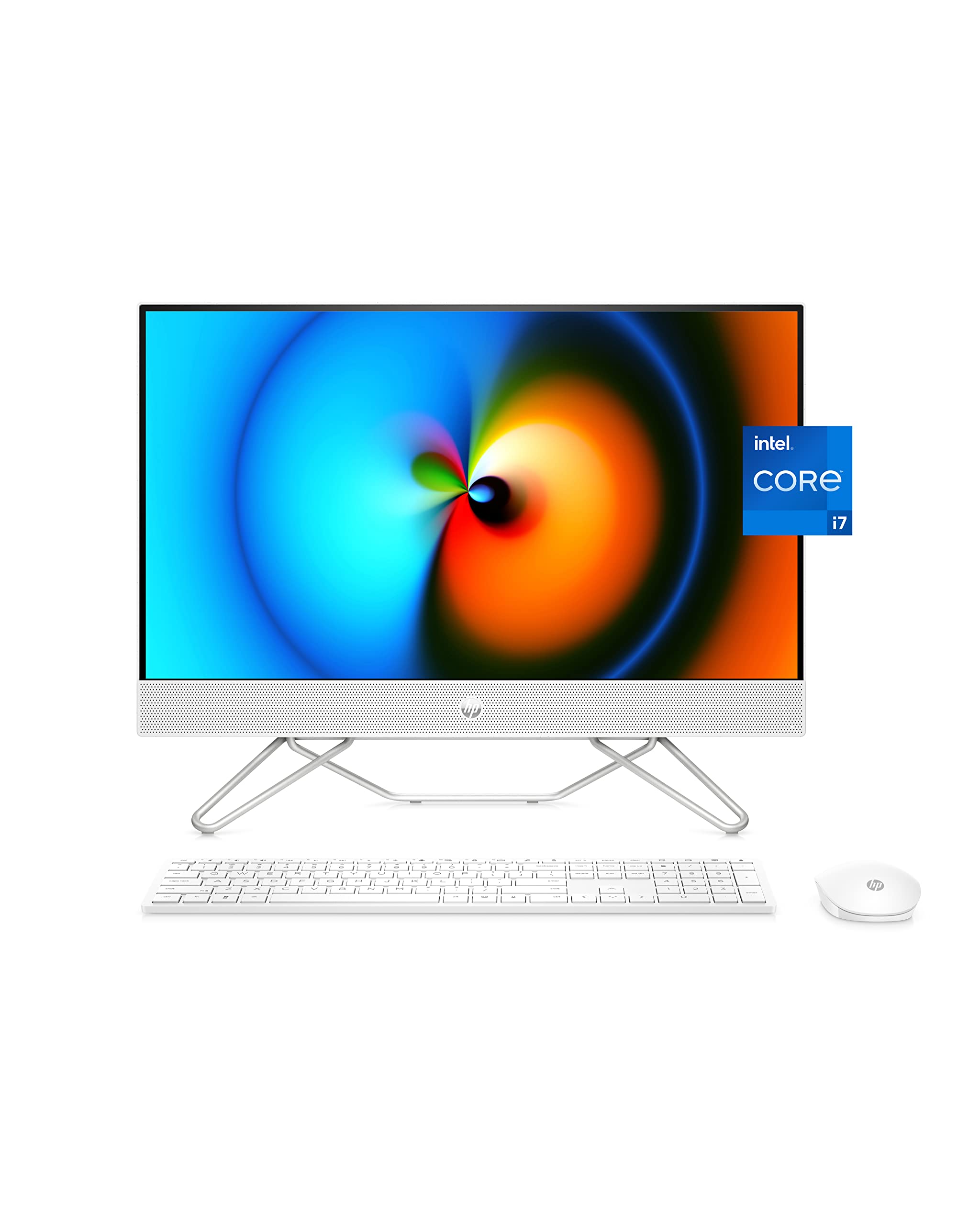 HP 24-CB1180 All-in-One Desktop PC, 23.8" FHD Touchscreen Display, Intel Core i7-1255u Intel Iris Xe Graphics, 16GB RAM, 512GB SSD, Windows 11 Home(Renewed)