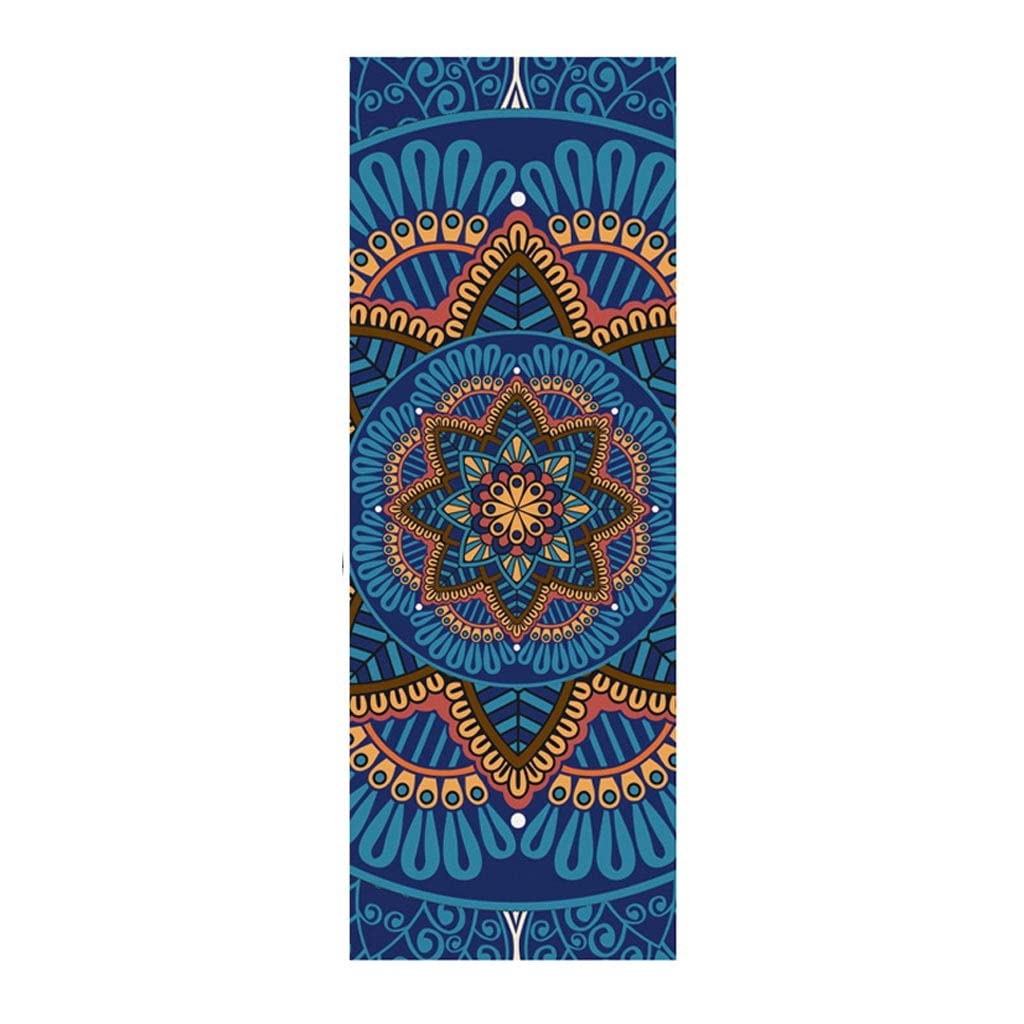 N/A 5.5 MM Suede TPE Yoga Mat Pad Non-Slip Slimming Exercise Fitness Gymnastics Mat (Color : A)