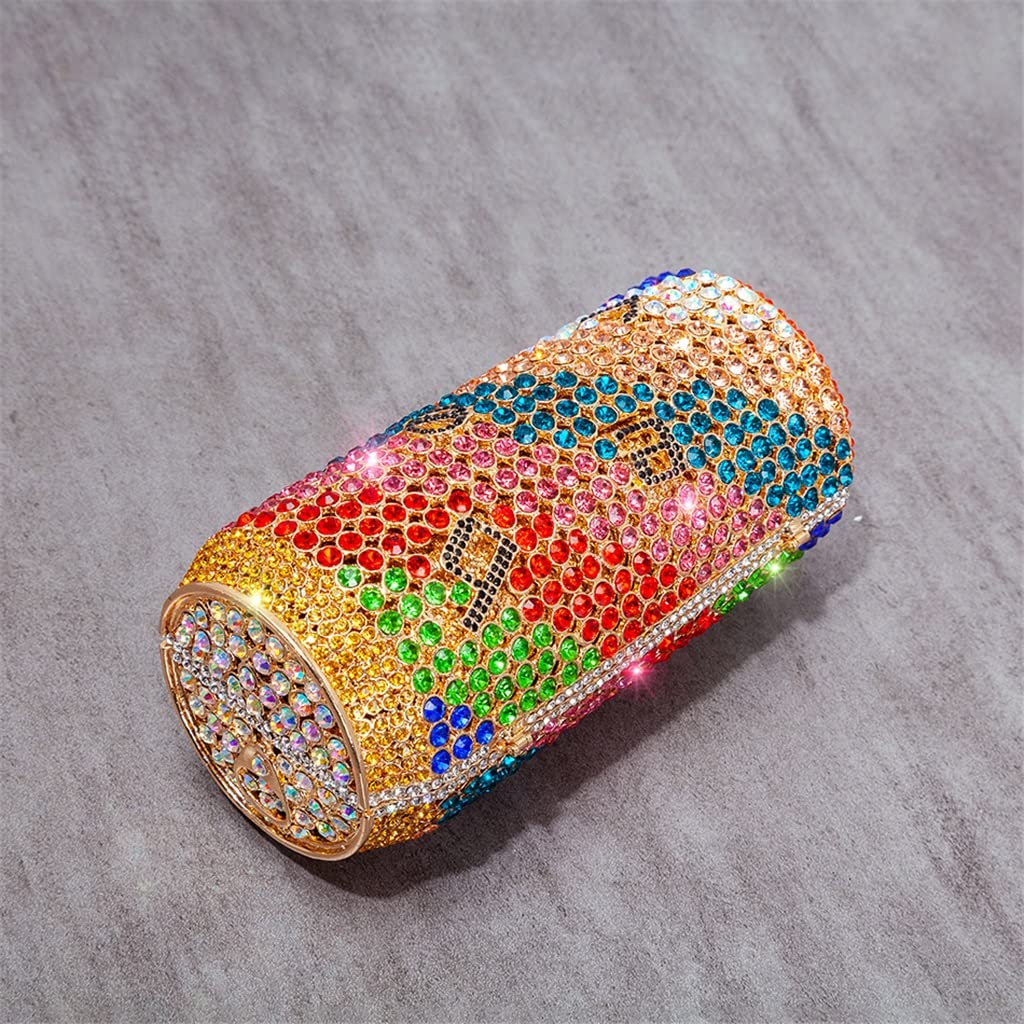 N/A Coke Can Diamond Evening Clutch Crystal Rhinestone Wallet and Tote