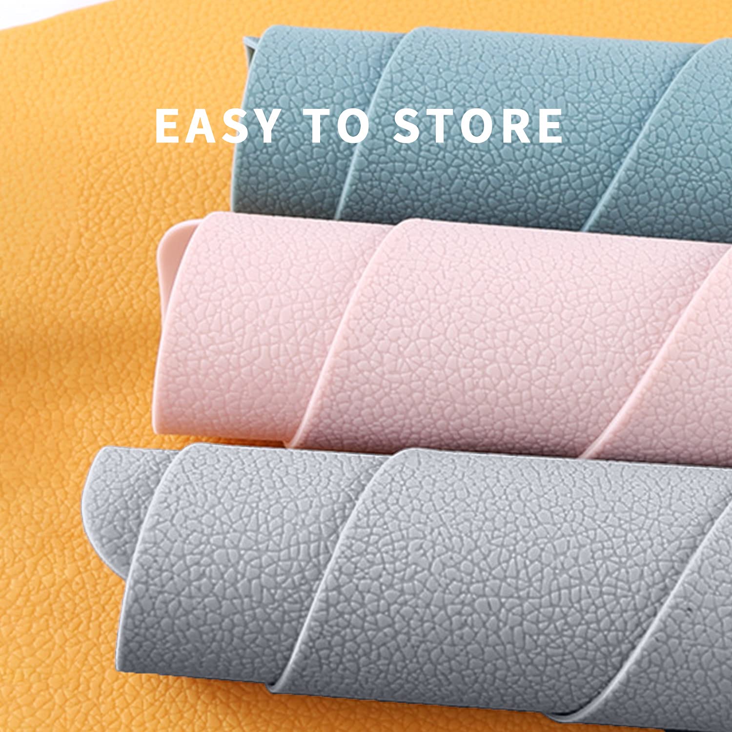 GSKS Placemats for Dining Table Set of 4 Washable Stain Heat Resistant Anti-Skid Silicone Table Mats