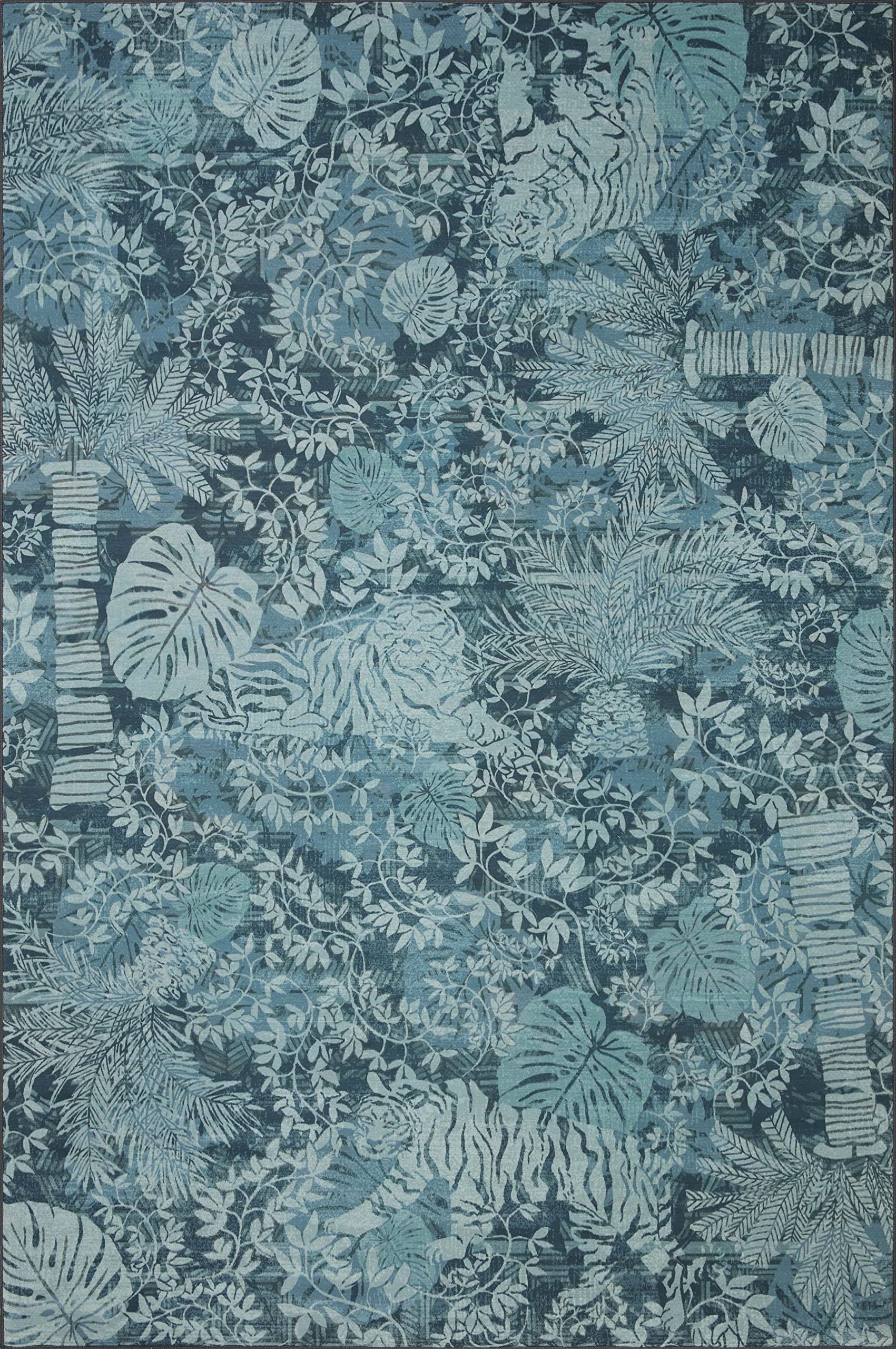 Justina Blakeney x Loloi Pisolino Collection PSO-04 Teal / Lagoon 8'-6" x 11'-6" Area Rug