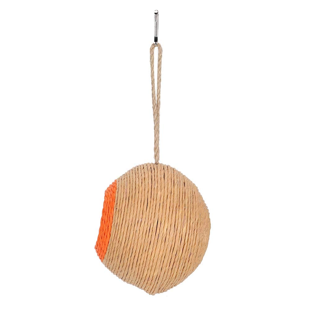 GLOGLOW Pet Bird Breeding Bed, Coconut Husk Round Sleeping Bed Hatching Birdhouses Hamster Breeding Nest Hideaway Toy