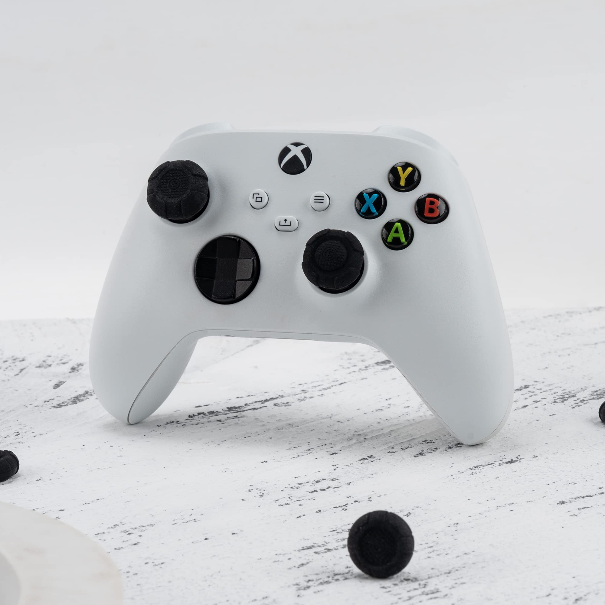 GeekShare Thumb Grip Caps for Xbox One Controller,Silicone Joystick Cover Solid Color Thumbsticks Cover Set Compatible with Xbox Series X,3 Pairs / 6 Pcs (Black)