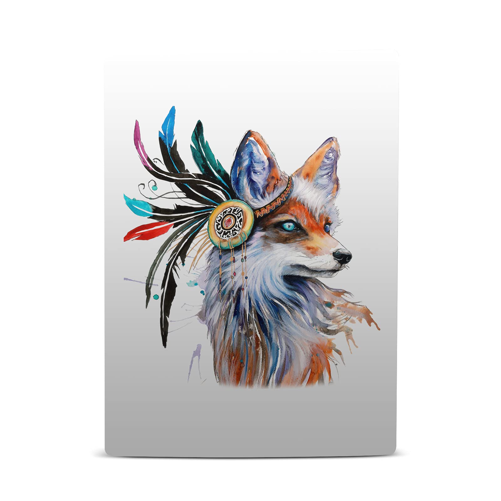 Head Case Designs Officially Licensed Pixie Cold Fox Art Mix Vinyl Faceplate Sticker Gaming Skin Case Cover Compatible with Sony Playstation 5 PS5 Digital Edition Console and DualSense Controller