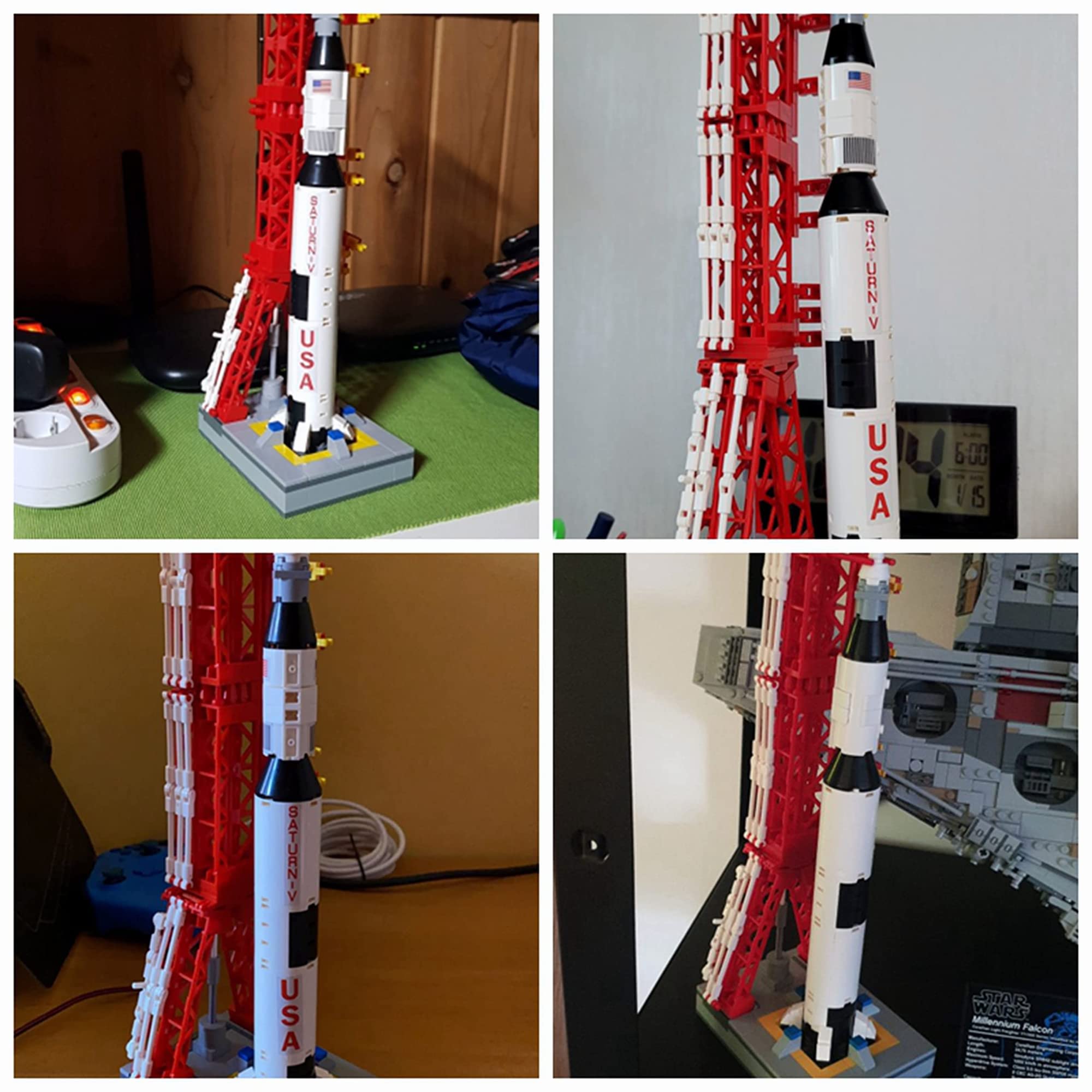 LEQUMOC Rocket in Building Set, (425PCS), for Boy Age 6 + Year Old