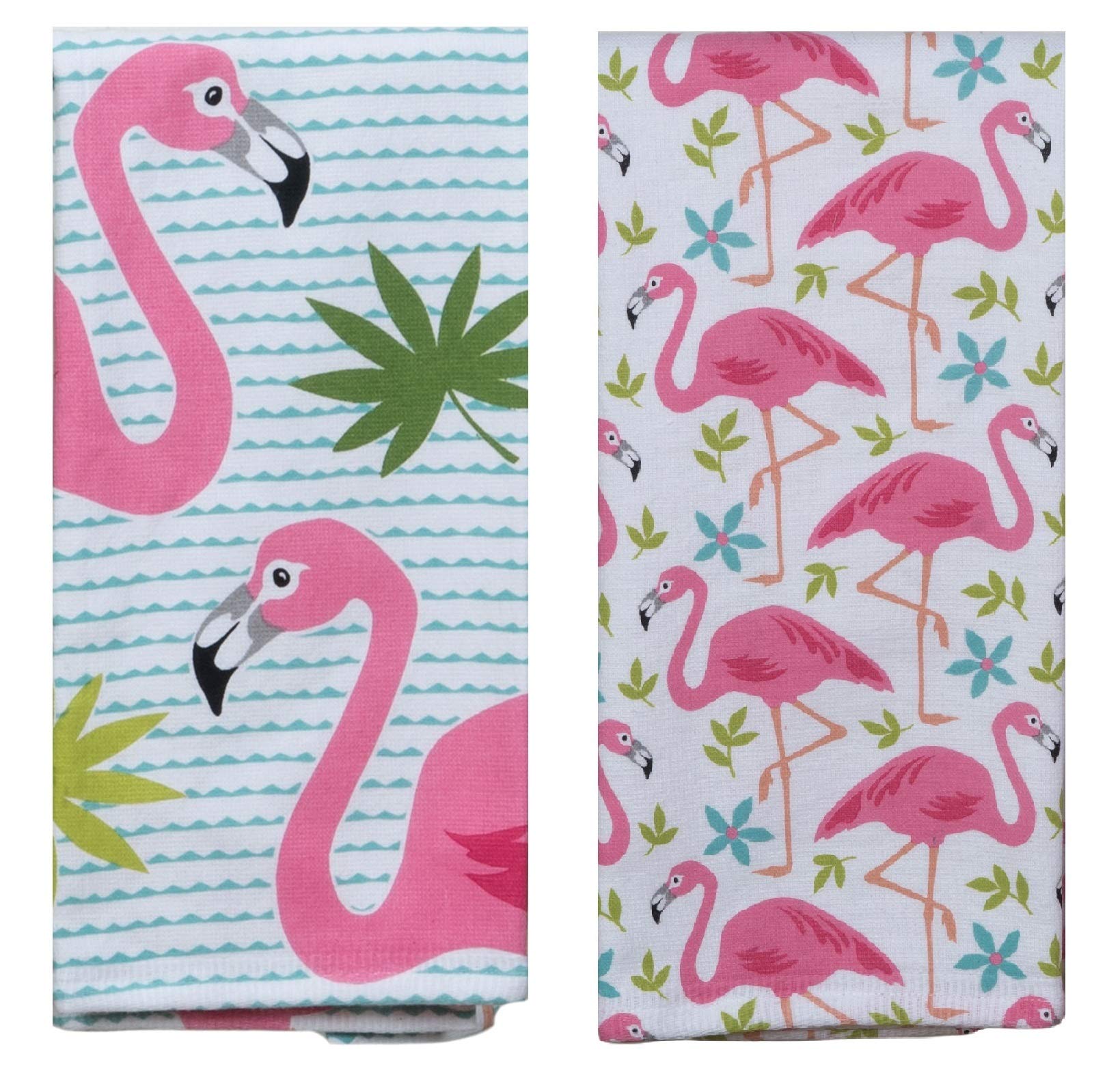 Kay Dee Designs 2 Piece Flamingo Kitchen bundle - 2 Dual Purpose Towels