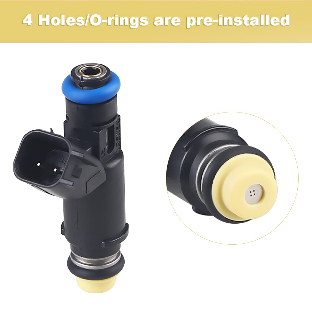 JDMON Compatible with Fuel Injectors Chevy Tahoe Silverado Suburban Avalanche Express 1500 GMC Yukon Sierra Savan 1500 5.3L 2002-2007 Replace 25326903 12580426 Pack of 8