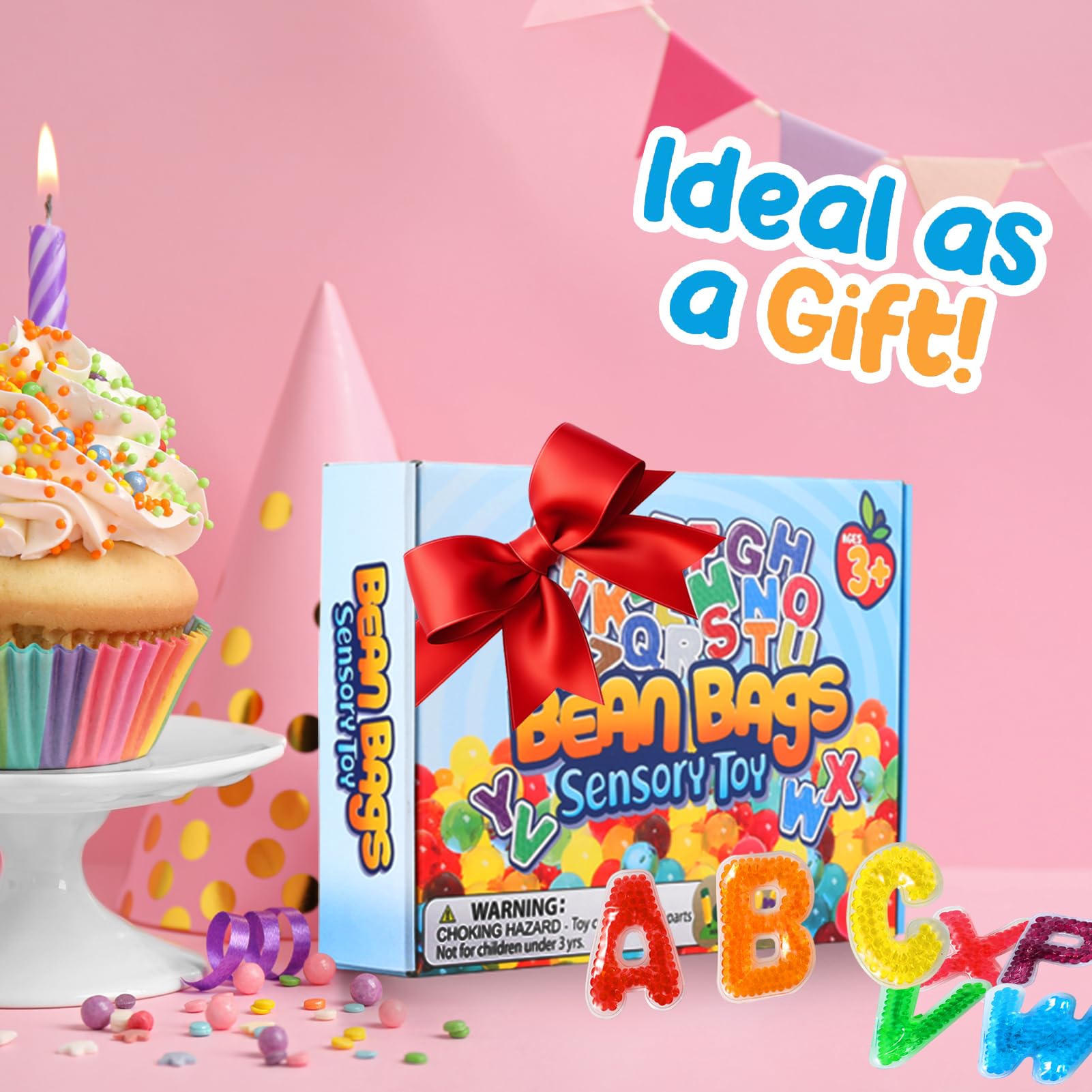 LESONG Alphabet Letters Sensory Toys for Kids (Letter & Number)