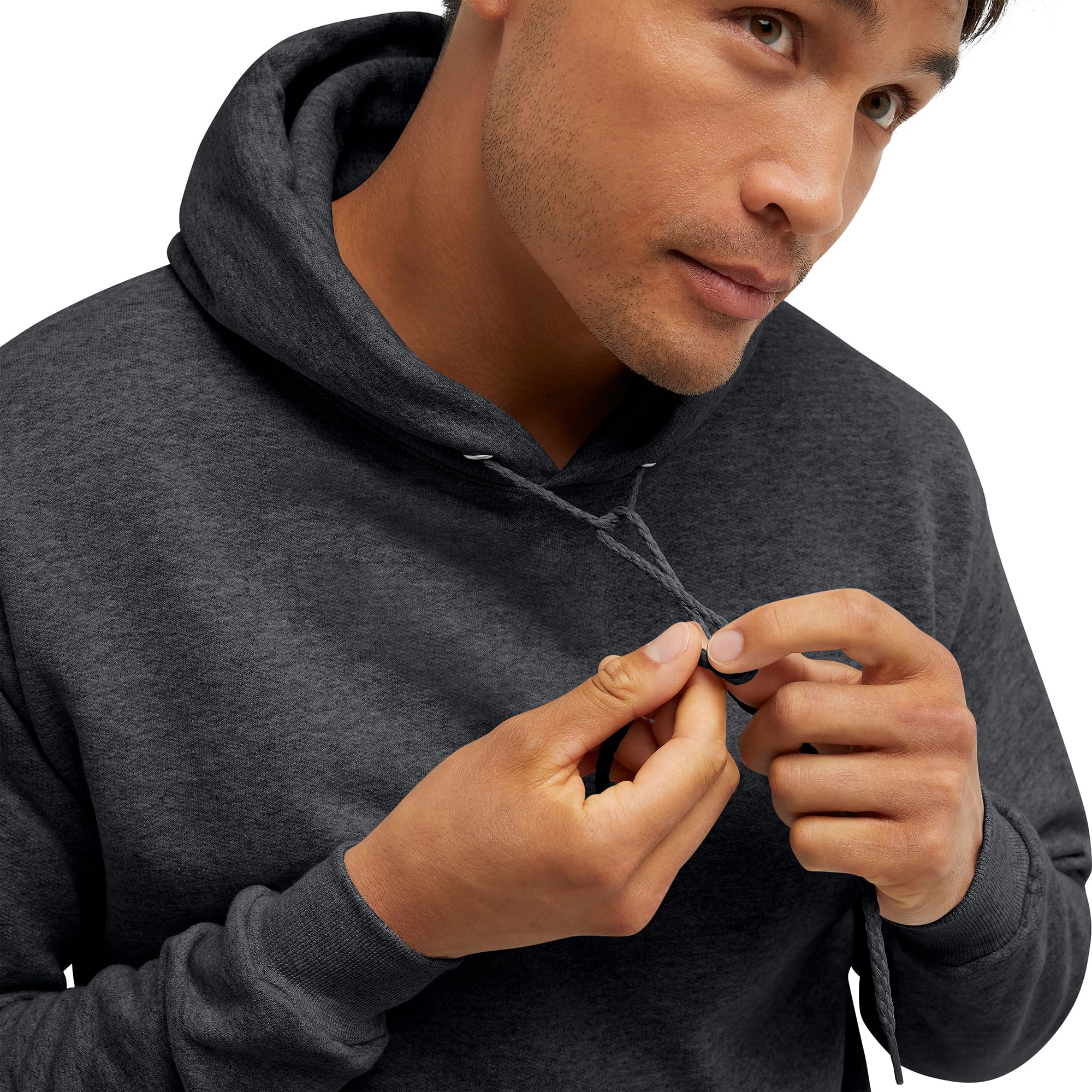 Hanes mens Pullover Ecosmart Hooded Sweatshirt Hoody, Charcoal Heather, X-Large US
