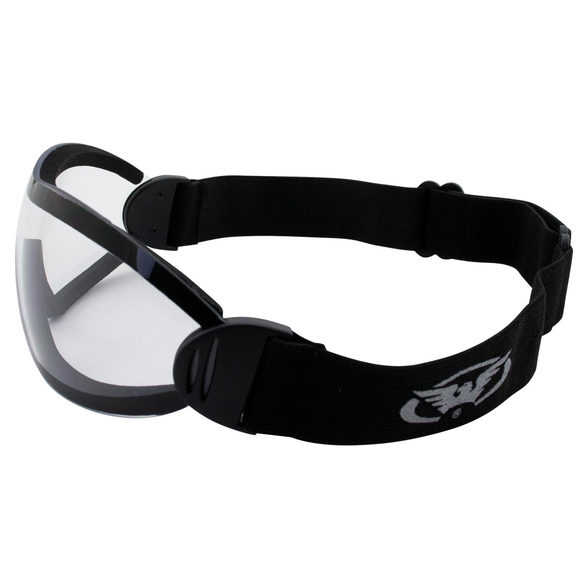 Global Vision 3 Motorcycle Goggles Clear Smoke Yellow Anti-Fog Lenses Flare Skydive Goggles